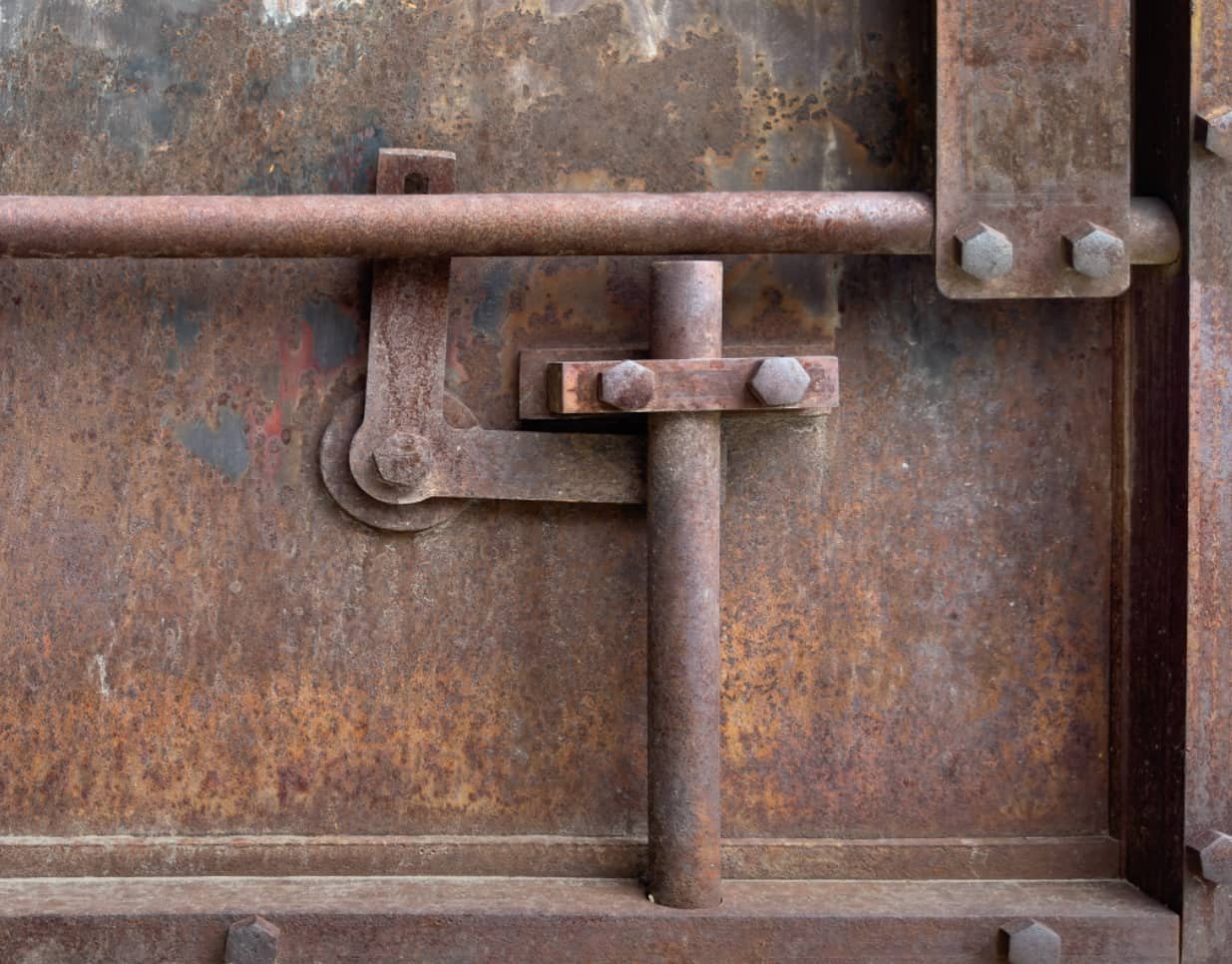 Old Western Bank Vault Metal Door Wraps — RM wraps LLC
