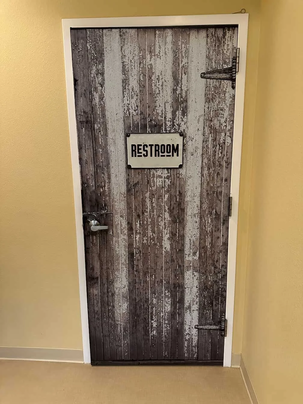 White Cracked Painted Door Wrap