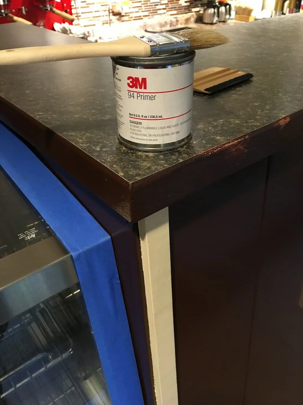 coffee shop front counter wrap