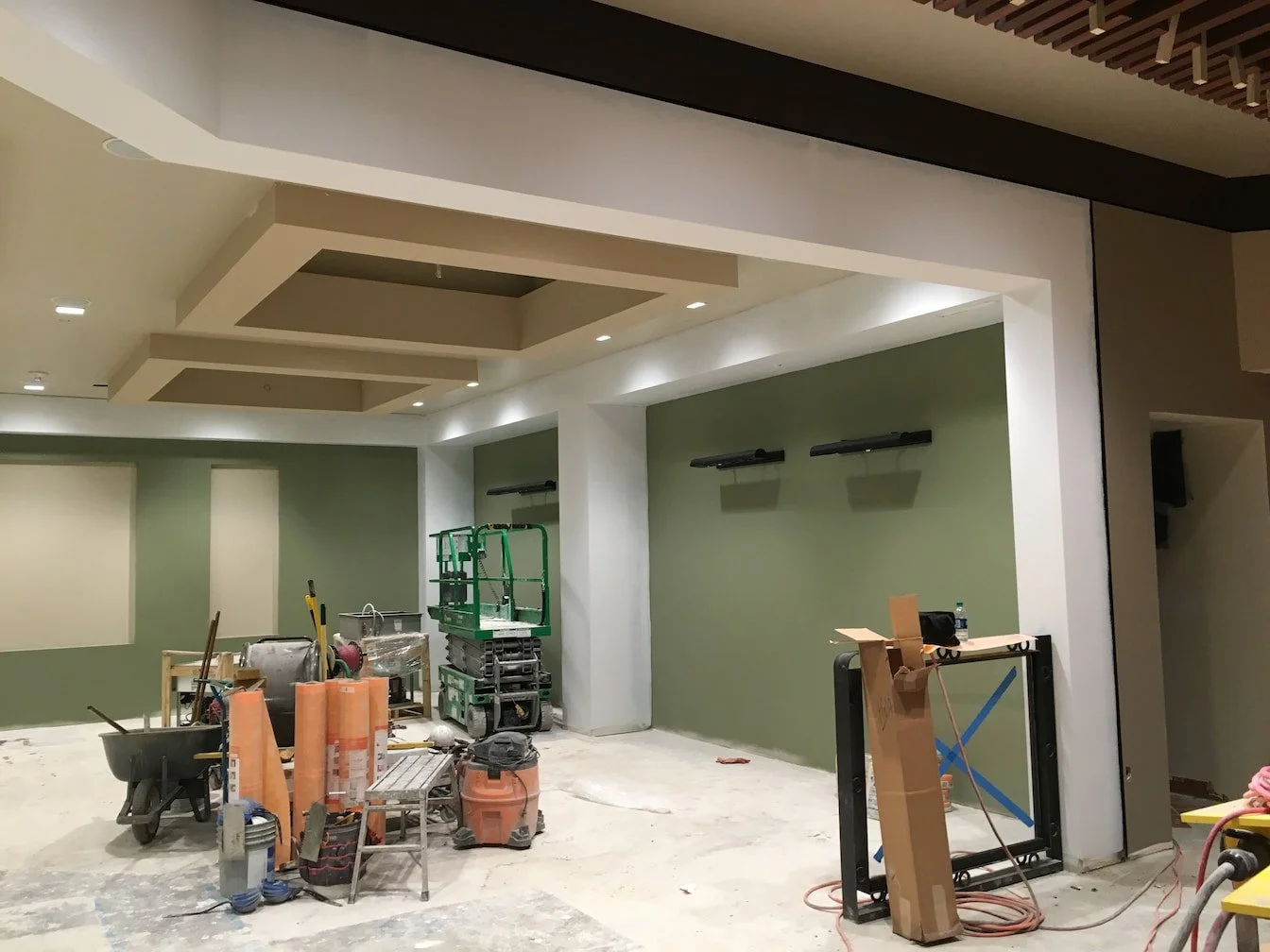 Wrapping drywall to make look like big wooden beams