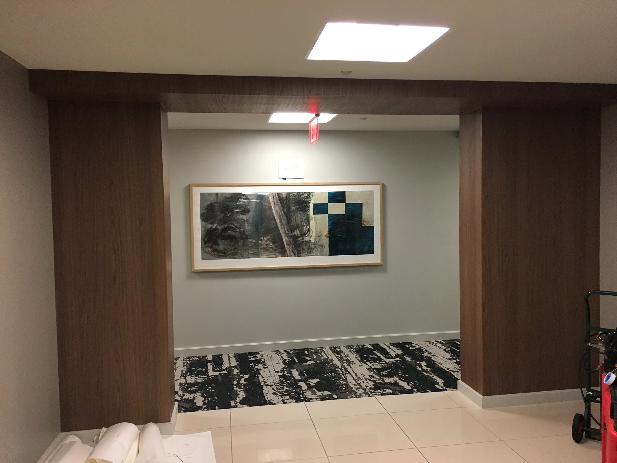 Elevator Exterior Wall Wraps using the 3M Di-Noc Architectural Film