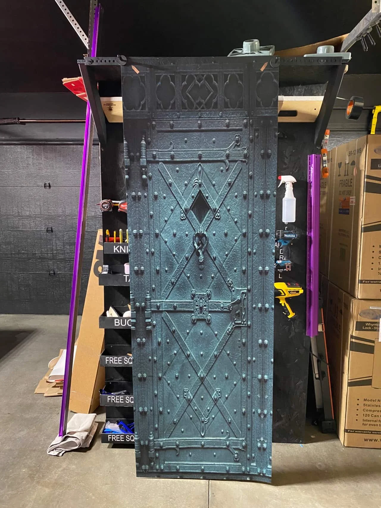 Steampunk Metal with Gears Door Wrap