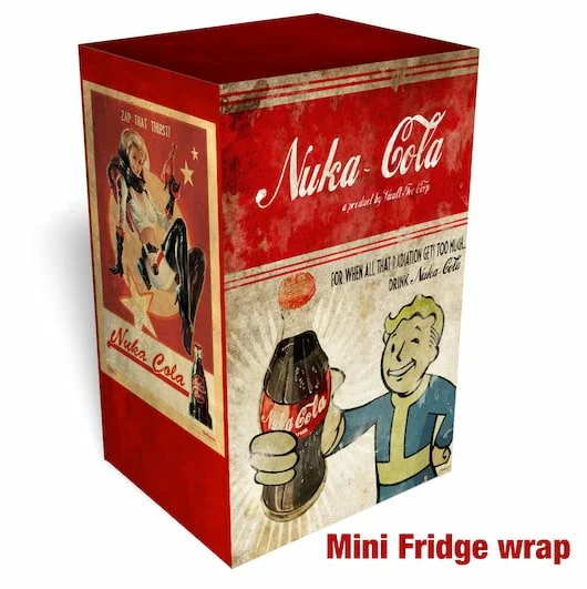 Nuka Cola Vault Boy Crossover Mini Fridge Wrap