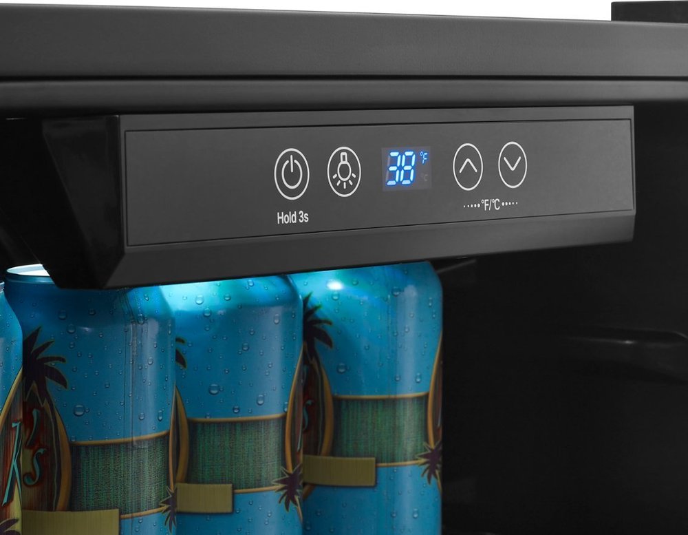 Custom-Wrapped Insignia 48-Can Glass Door Mini Fridge