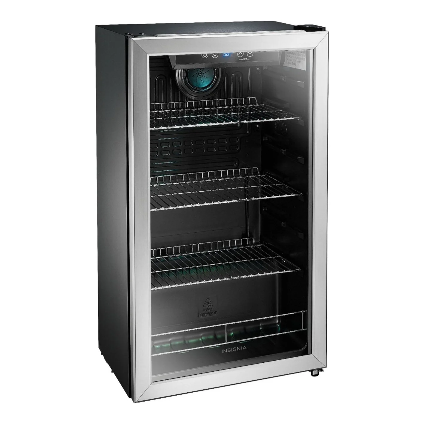 Custom-Wrapped Insignia 48-Can Glass Door Mini Fridge