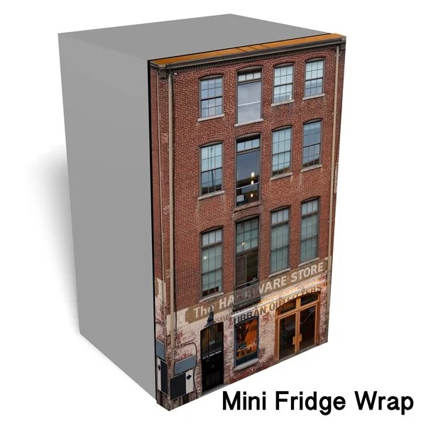 Tardis Custom Printed Mini Fridge Wrap