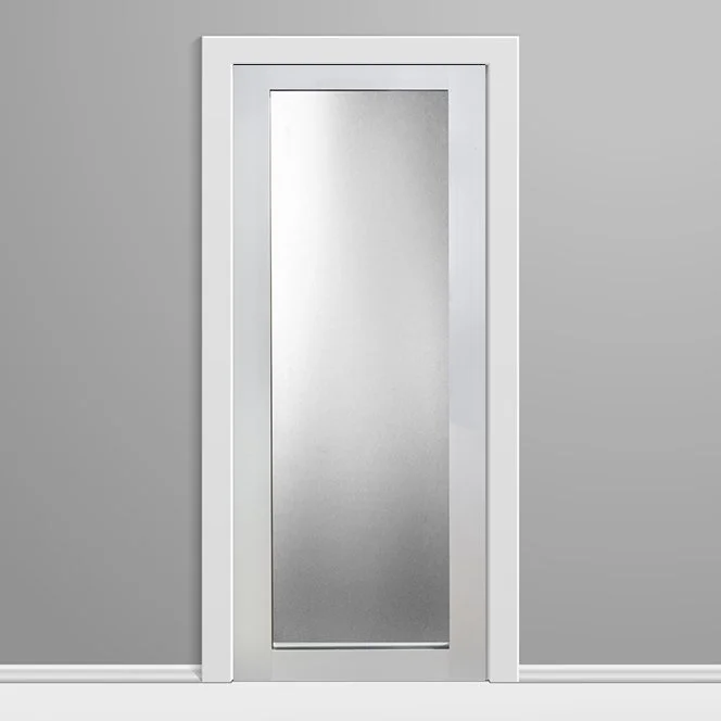 Modern Aluminum Frame Custom-Printed Door Wrap