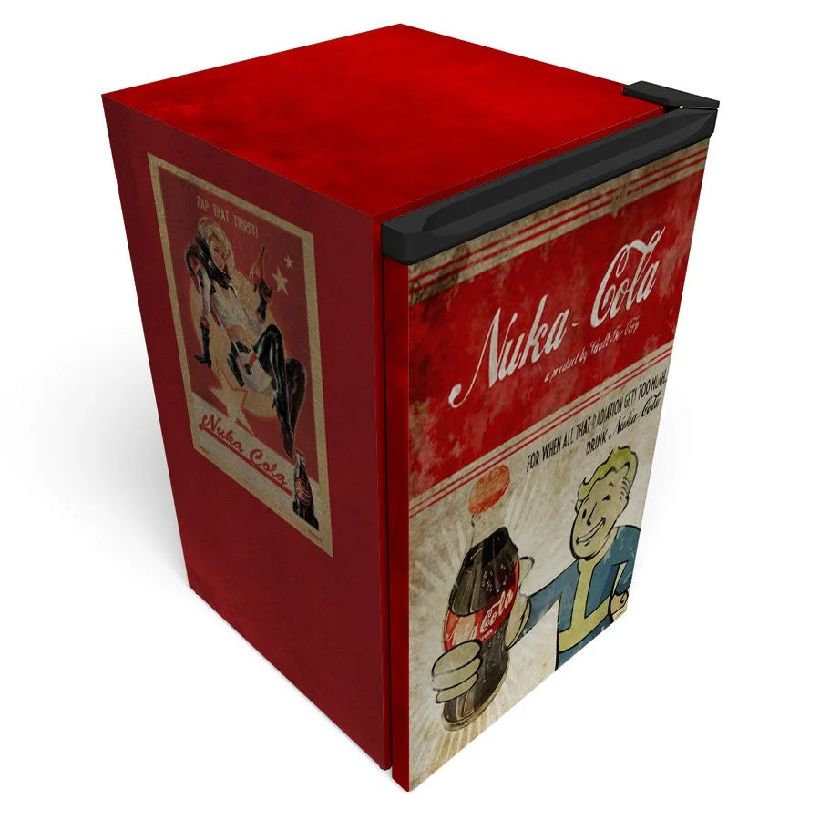 Nuka Cola Vending Machine Mini Fridge Wrap