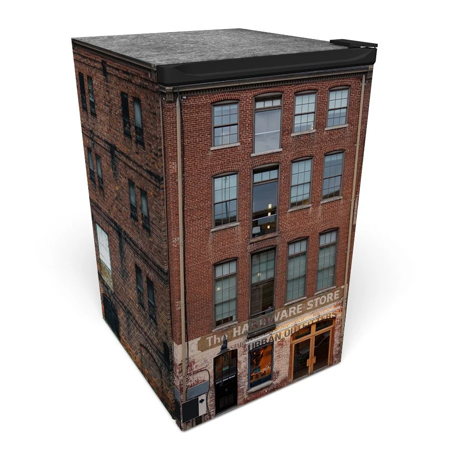 Ghostbusters' Firehouse Mini Fridge Wrap