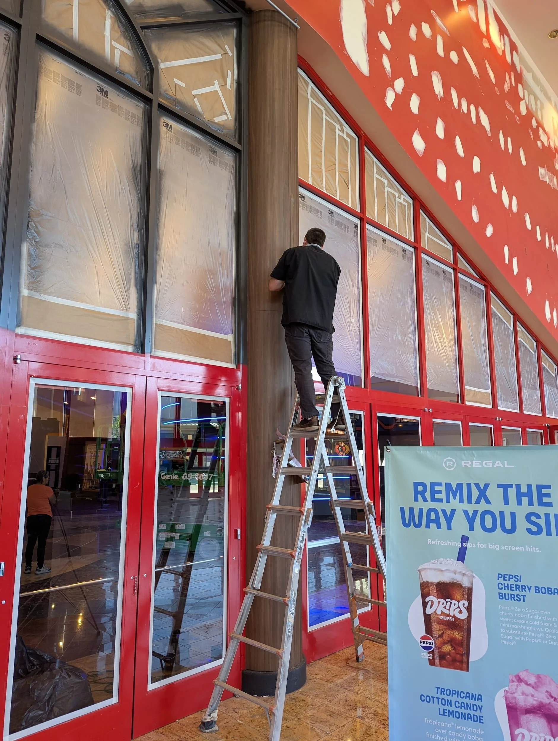 Column Wraps using Architectural Films @ Regal Edwards Boise 21 (BLOG)