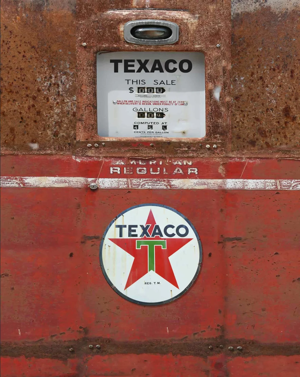 Water heater Rusted Old Gas Pumps Wrap
