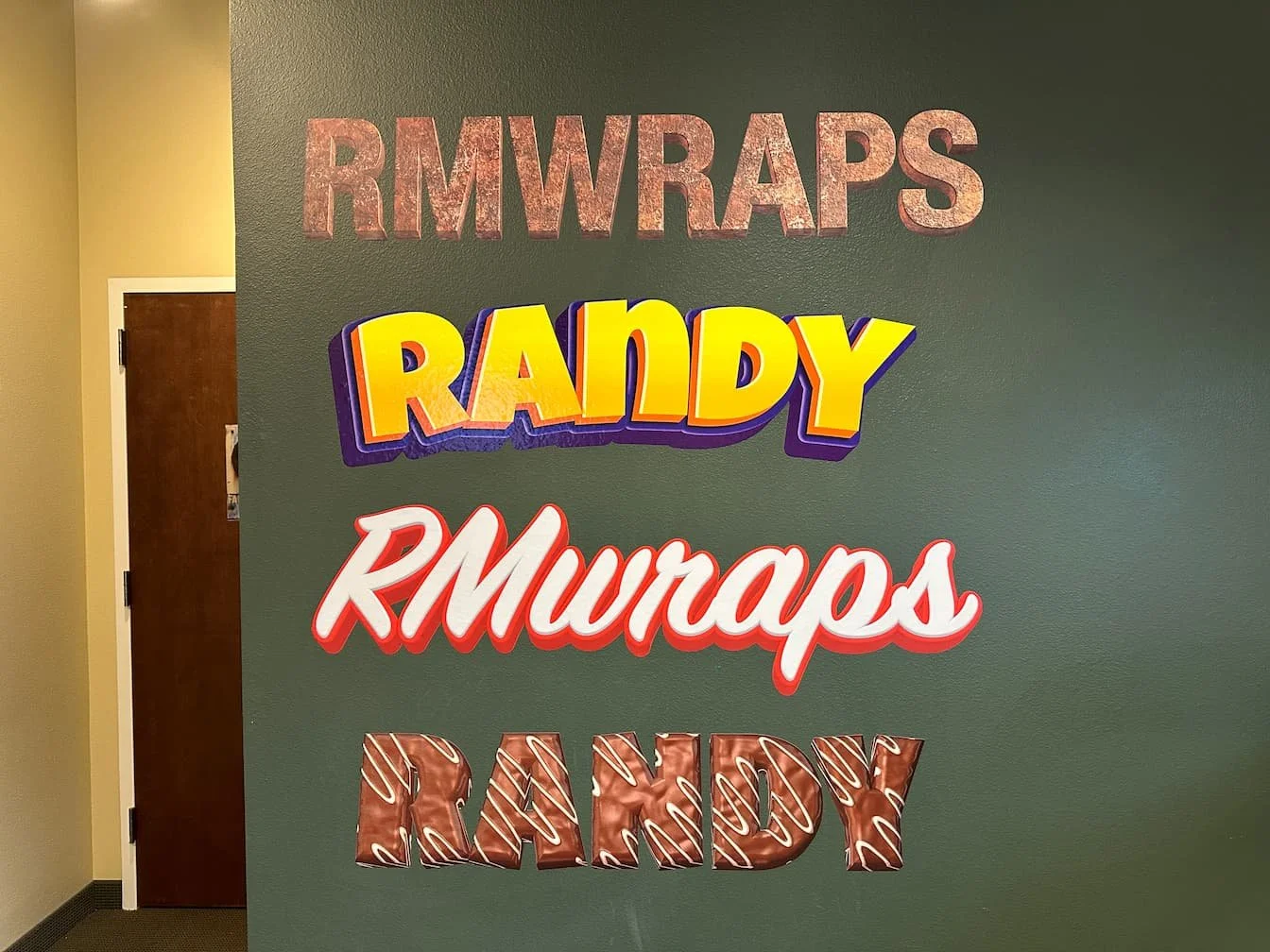 Cartoon Custom Names Vinyl Prints