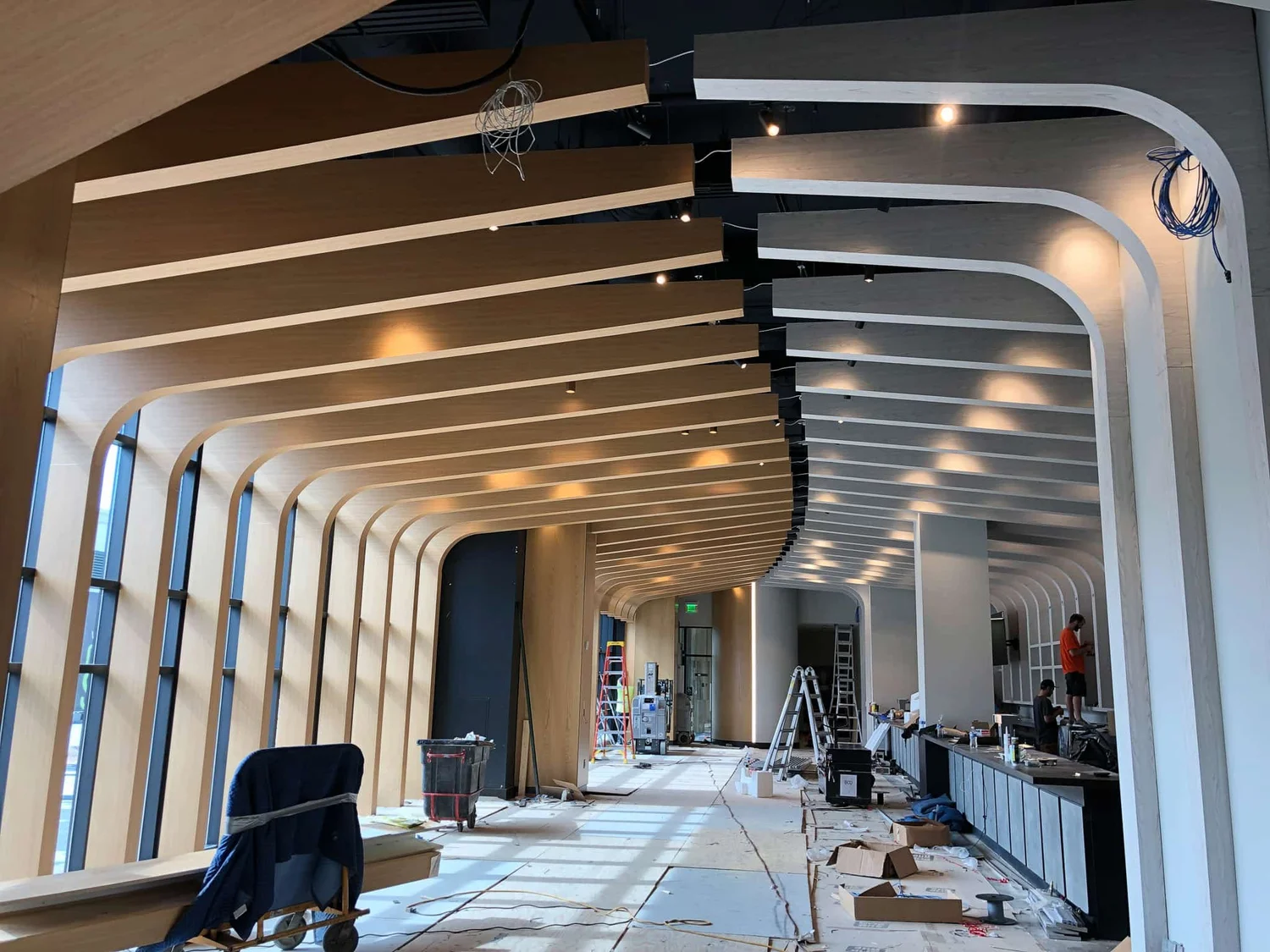 Faux Wood Beams with Belbien Wood Grain Architectural Film (BLOG)