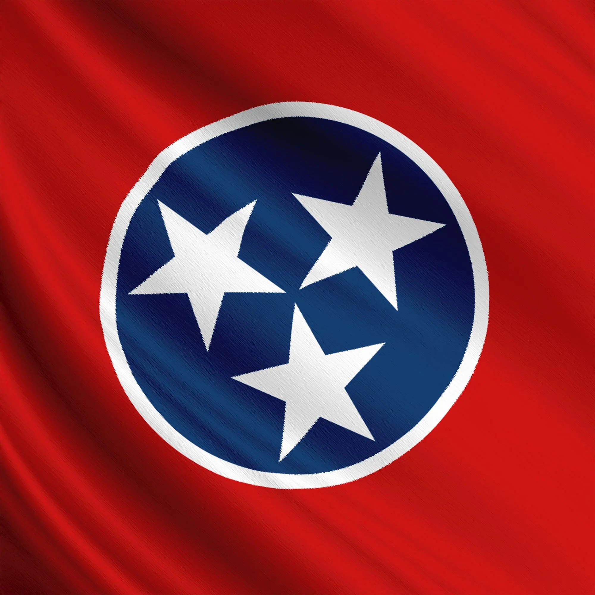 Wavy Tennessee Flag - Custom Printed Door Wrap