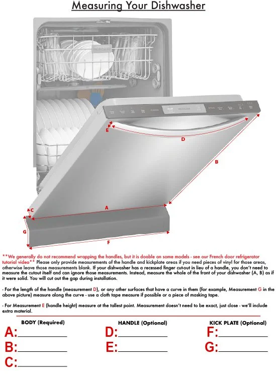 Tin Pie Safe Custom Printed Vinyl Dishwasher Wrap