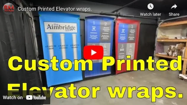 Custom Printed Vinyl Elevator Wraps. Doors, Trim, & Cab Wraps