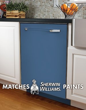 Azure Tide SW 9684 Color-Match Refrigerator Wrap
