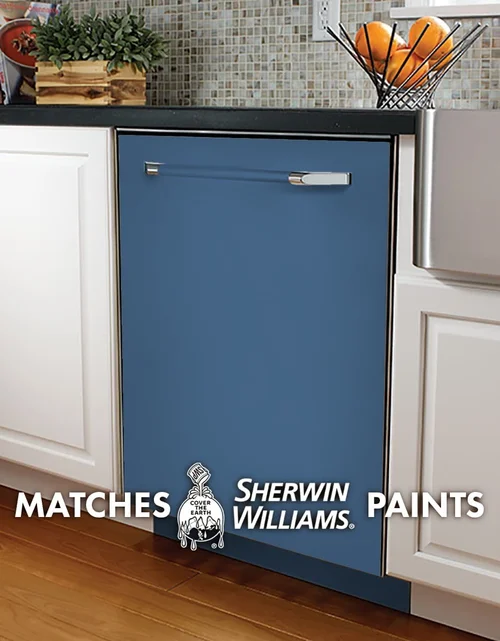 Azure Tide SW 9684 Color-Match Refrigerator Wrap