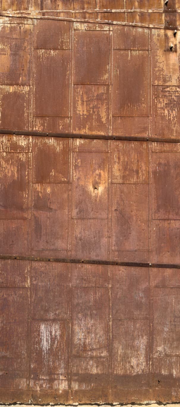 Rusted Sheet Metal Door wraps