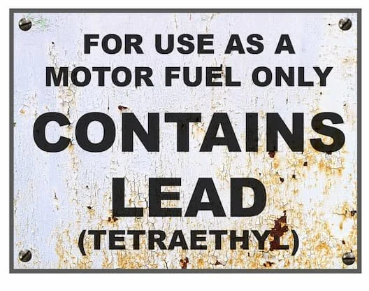 Rustic Contains Lead Sticker