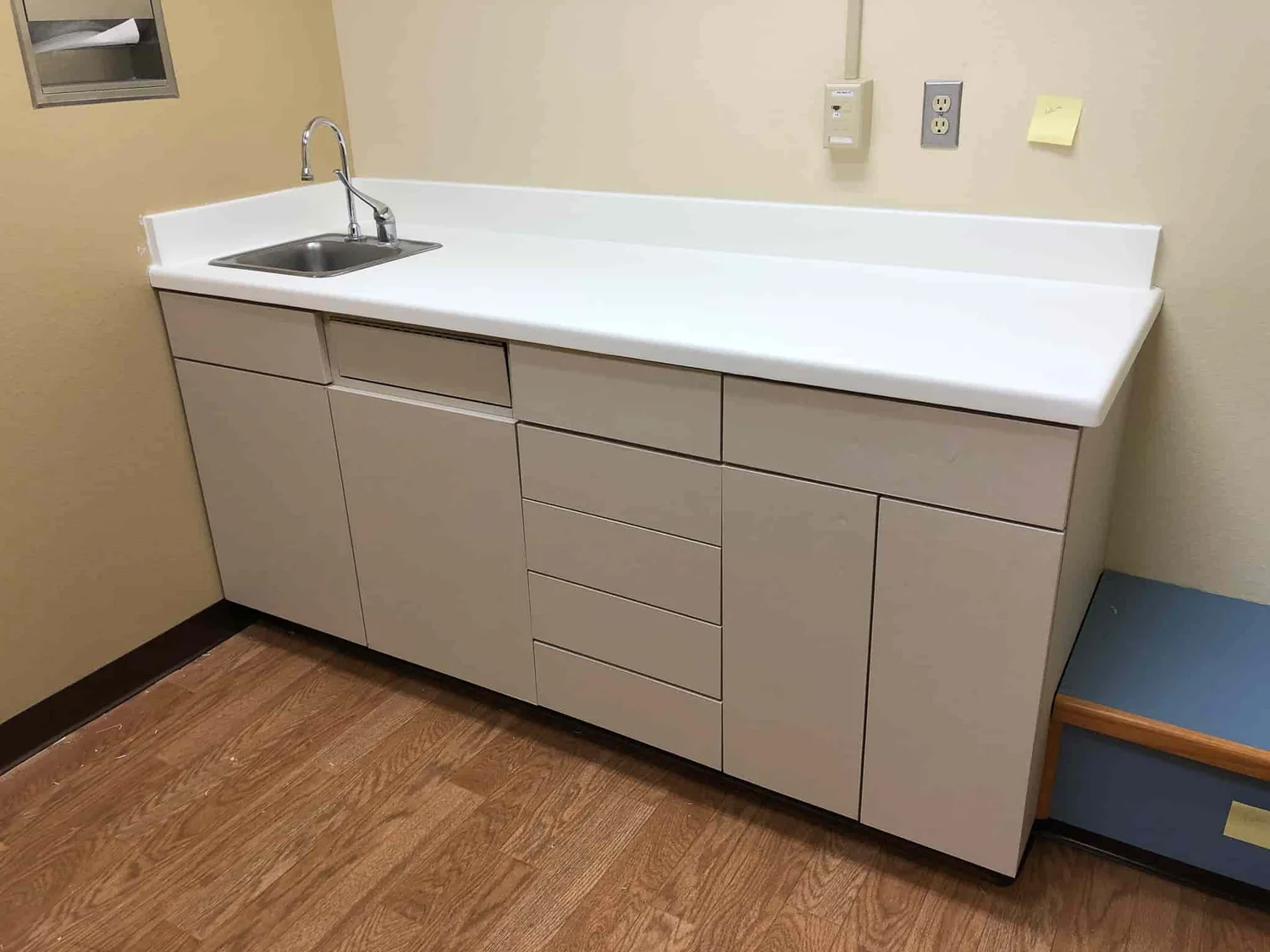 Built-In Workstation, Cabinets & Countertops wrapped in Architectural ...