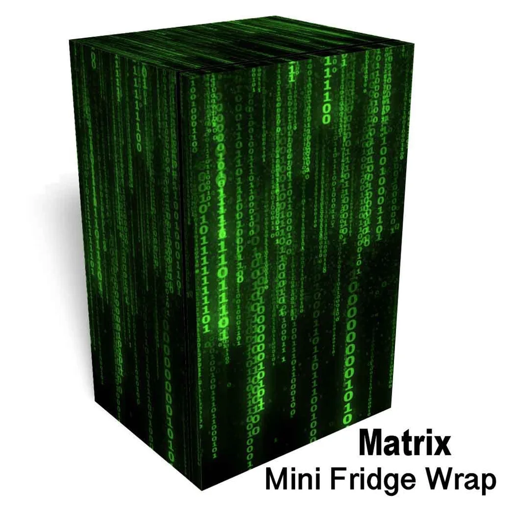 Matrix Custom Printed Vinyl Mini Fridge Wrap