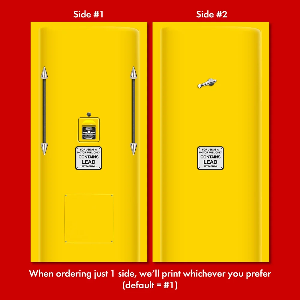 Bennett Shell Gasoline Gas Pump Refrigerator Wrap