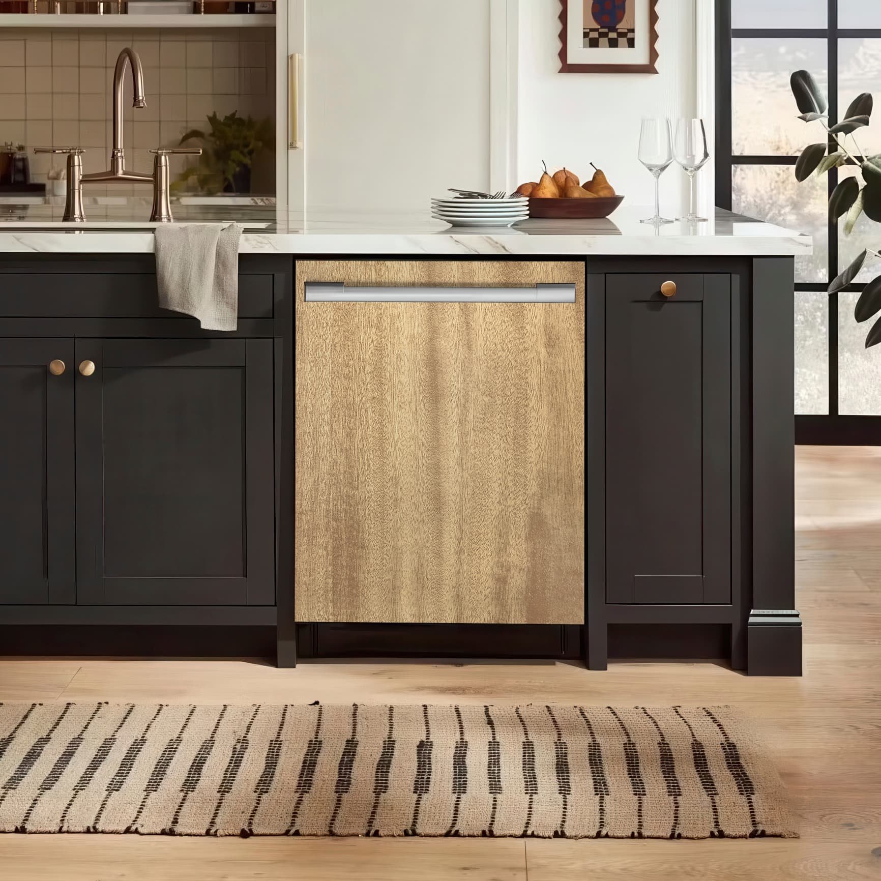 Walnut Slab (Raw Walnut) Custom-Printed Dishwasher Wrap
