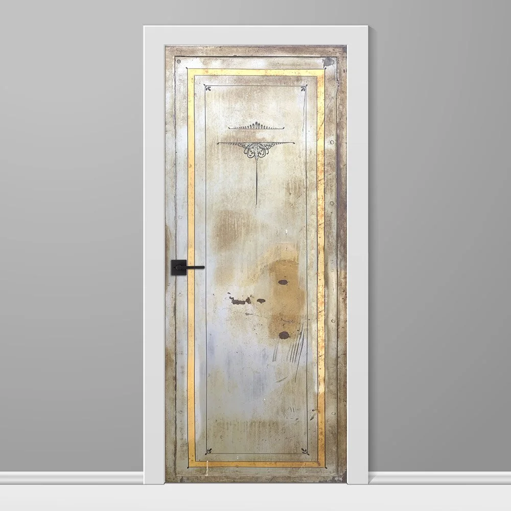 Old Western Bank Vault Metal Door Wraps