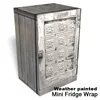 Weather Painted Mini Fridge Wrap