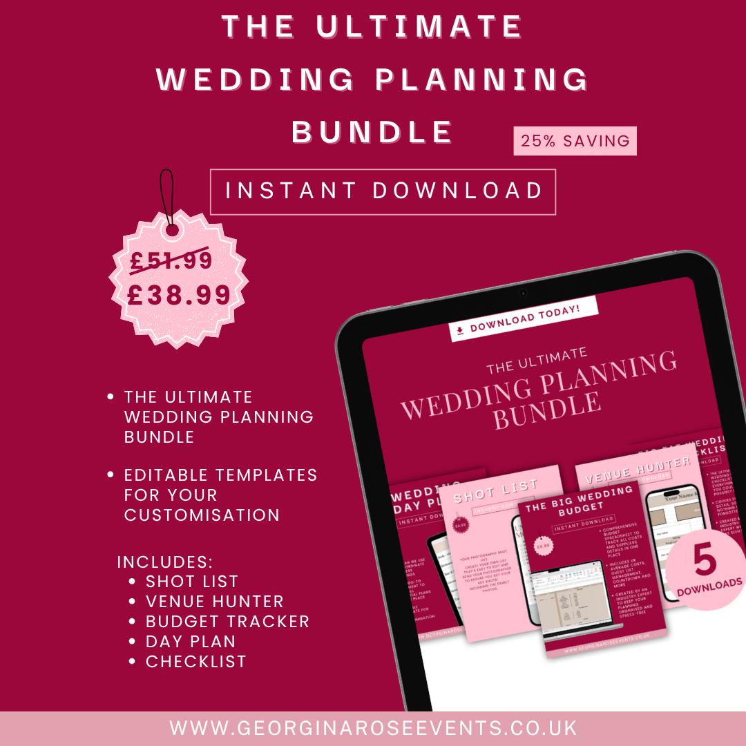 Shot List — Georgina Rose Events