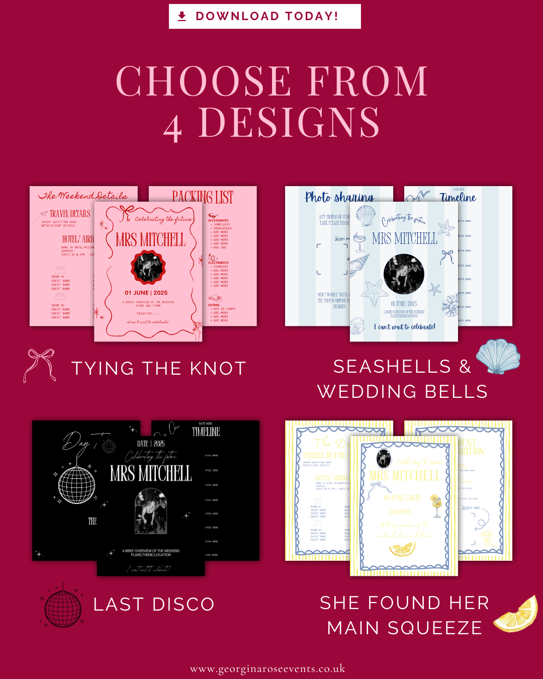 Big Fat Wedding Day Checklist — Georgina Rose Events