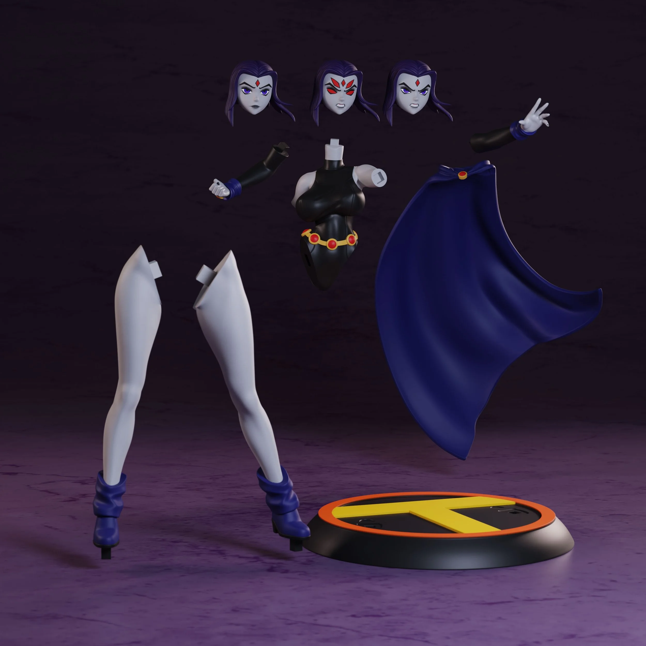 PolyBitsArt Statues and Figures — Baalite3D