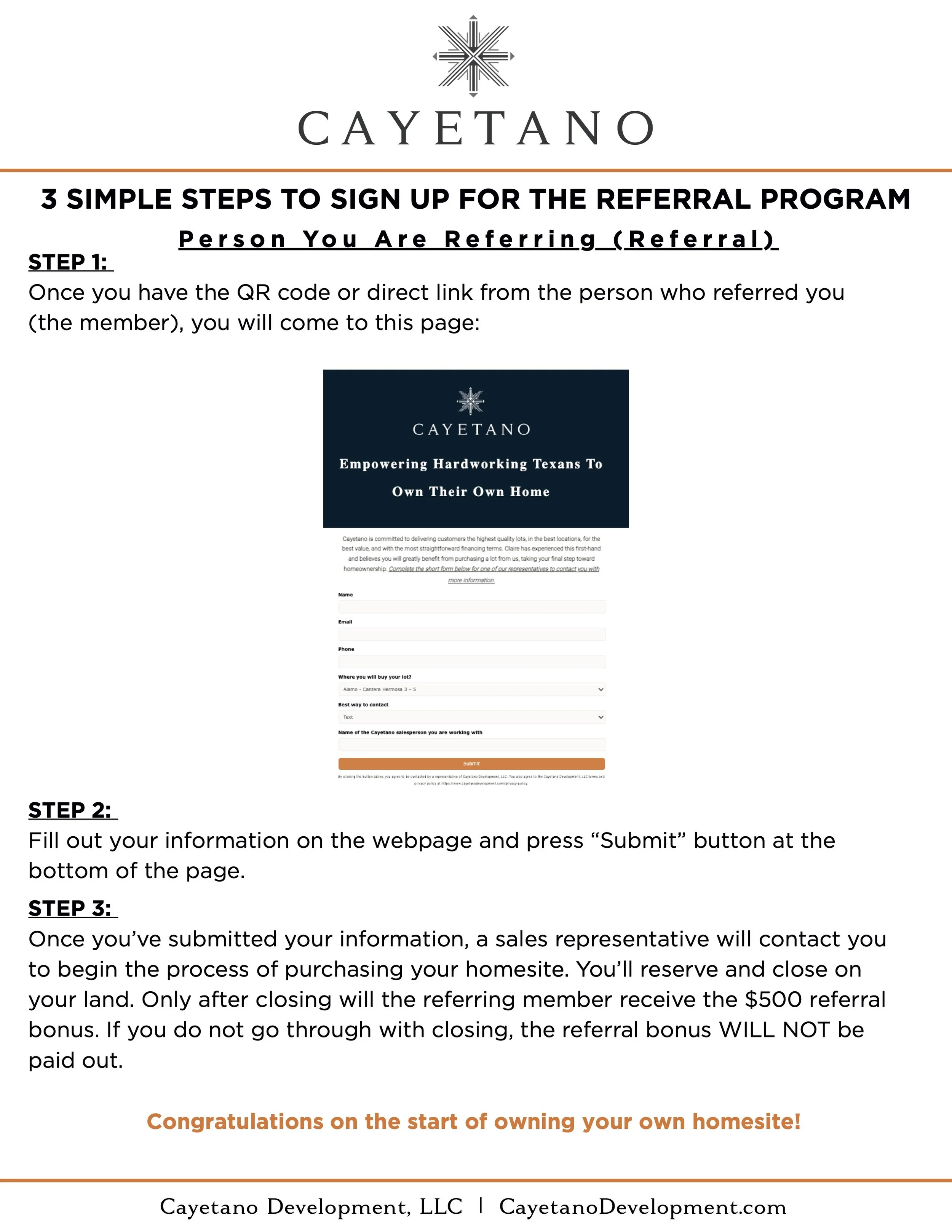 Three Simple Steps for Your Referral to Complete their Submission Form ...