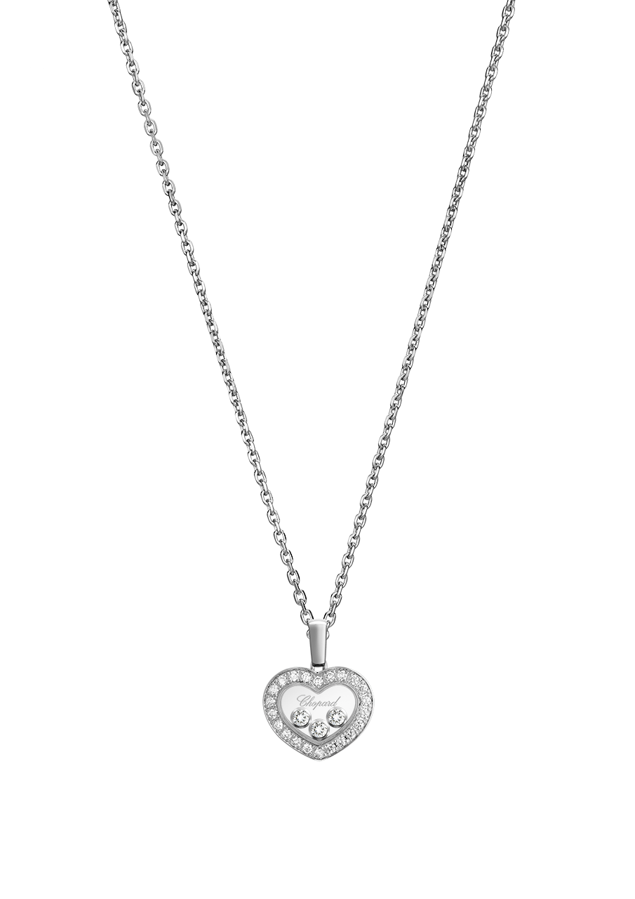 Chopard Happy diamonds Icons hanger hart witgoud 79A611-1201 — Martens