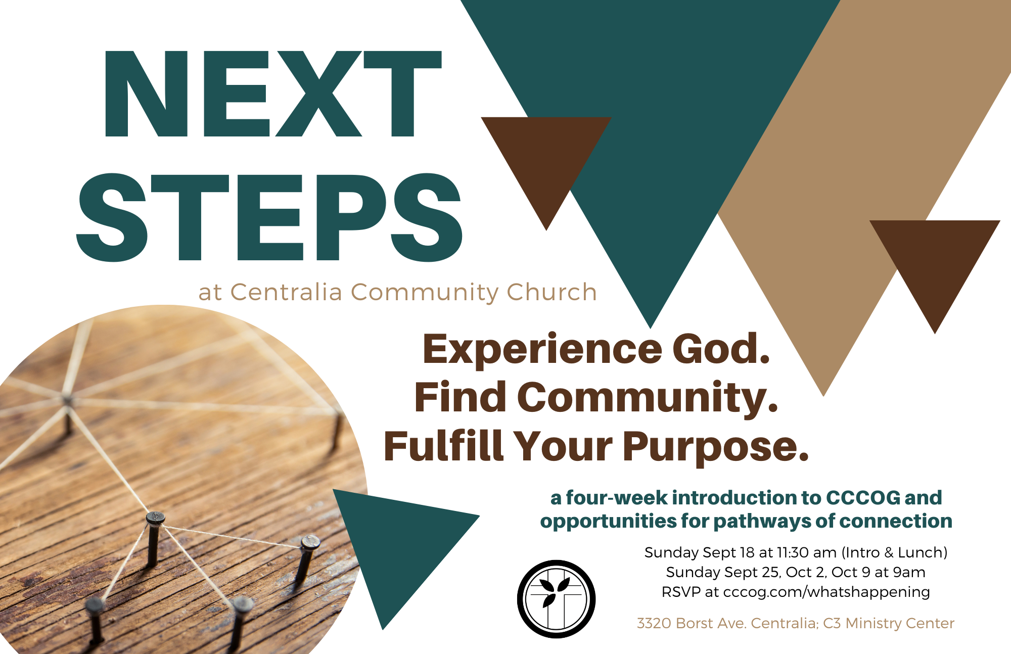 Next Steps Intro and Lunch — Centralia Community Church