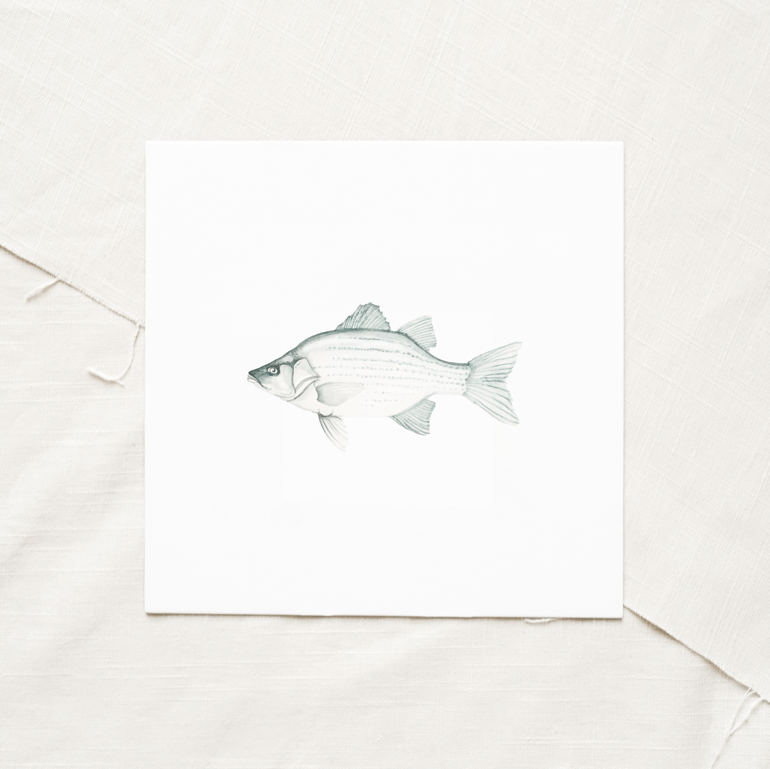 Large Mouth Bass Watercolor — Carson Bradbury