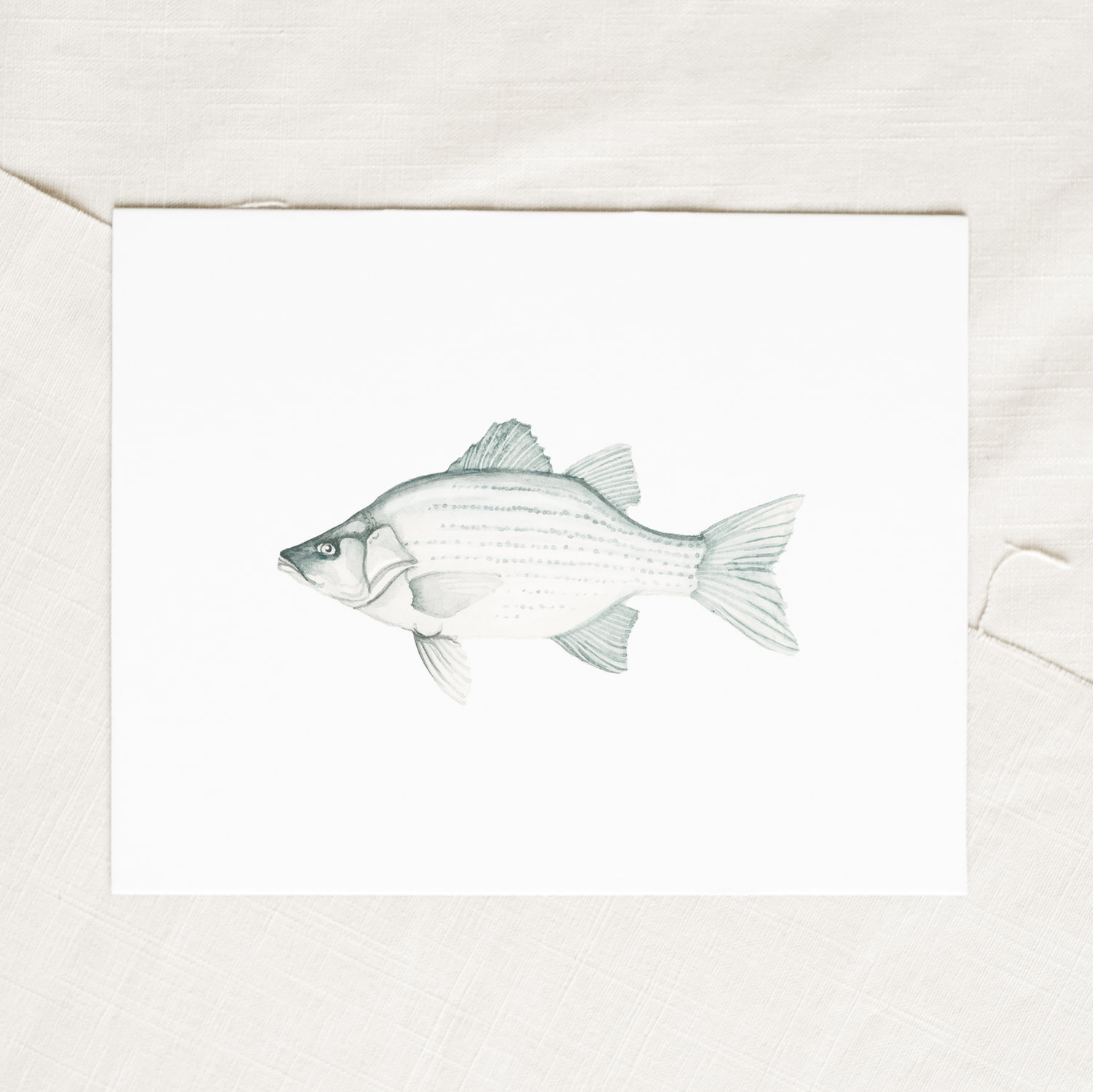 Large Mouth Bass Watercolor — Carson Bradbury