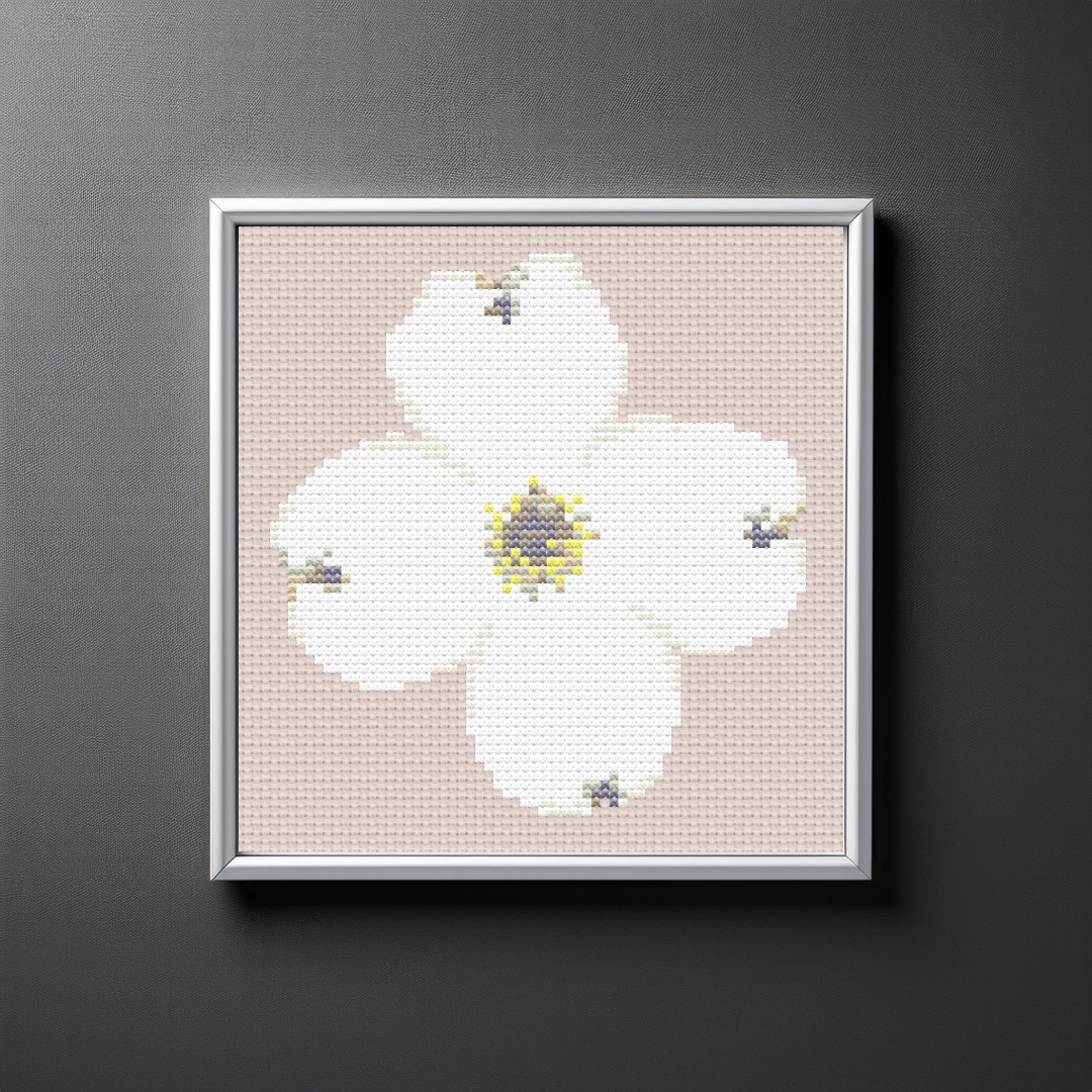 Dogwood Cross Stitch Pattern - North Carolina state flower — The Lady ...