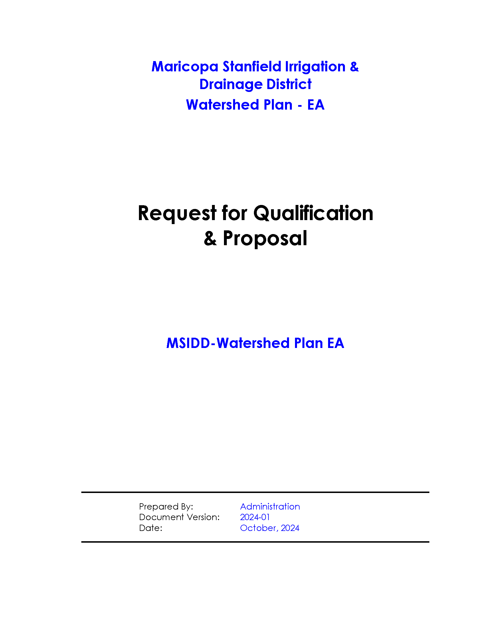 Maricopa Stanfield Irrigation & Drainage District
