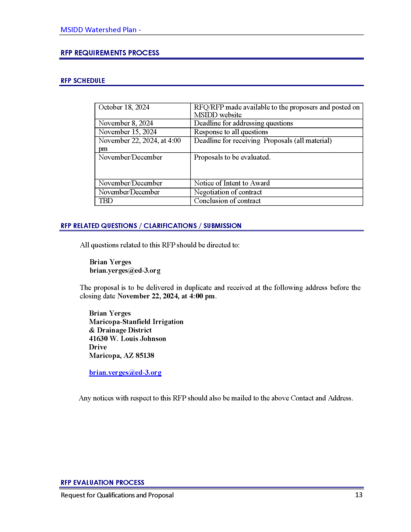 Maricopa Stanfield Irrigation & Drainage District