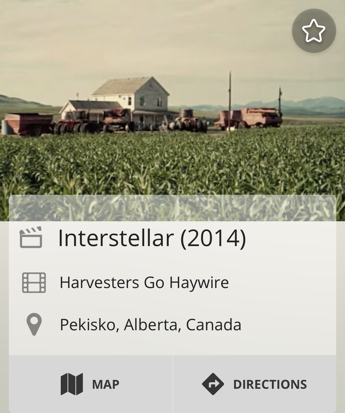 The Earthly Locations of Interstellar — SetJetters