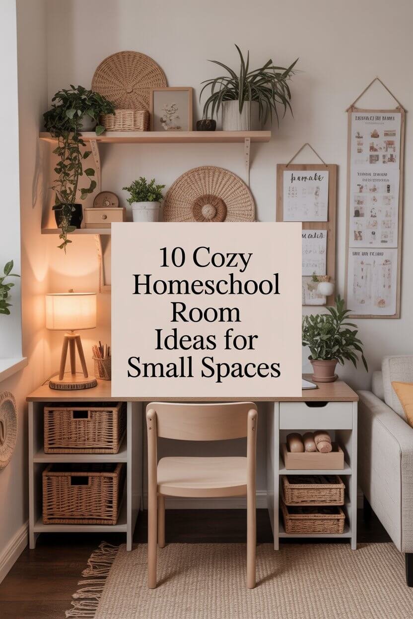 10 Cozy and Affordable Homeschool Room Ideas for Small Spaces (Small ...