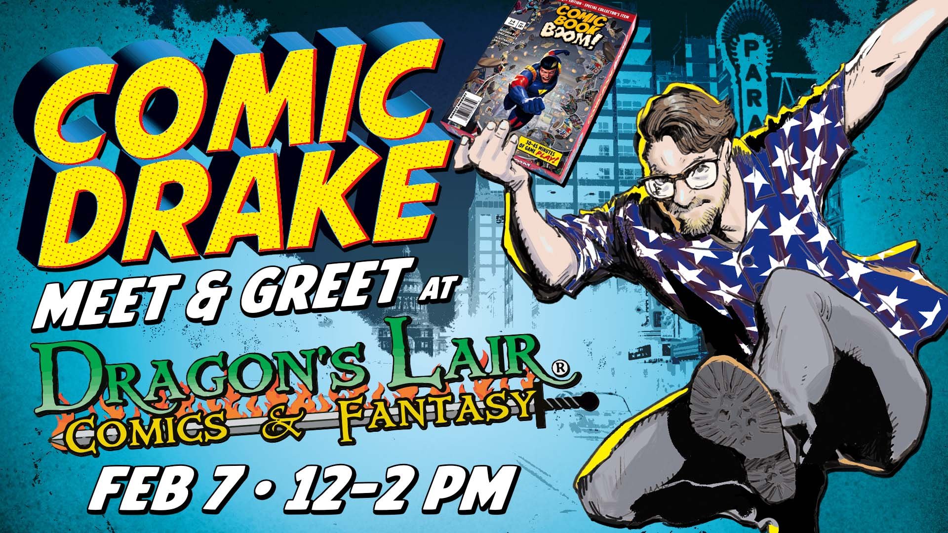 Comic Drake × Comic Book Boom — News — Gadabout Games