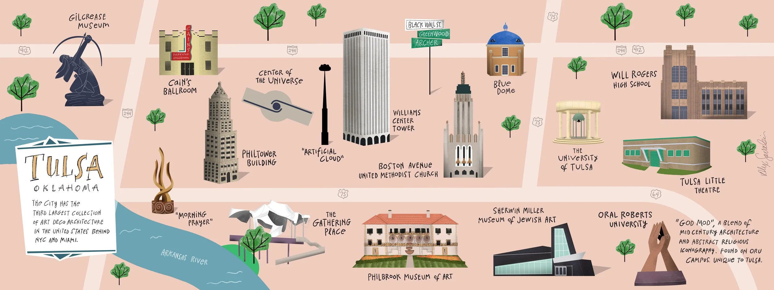 Illustrated Maps - Illustrated Portraiture