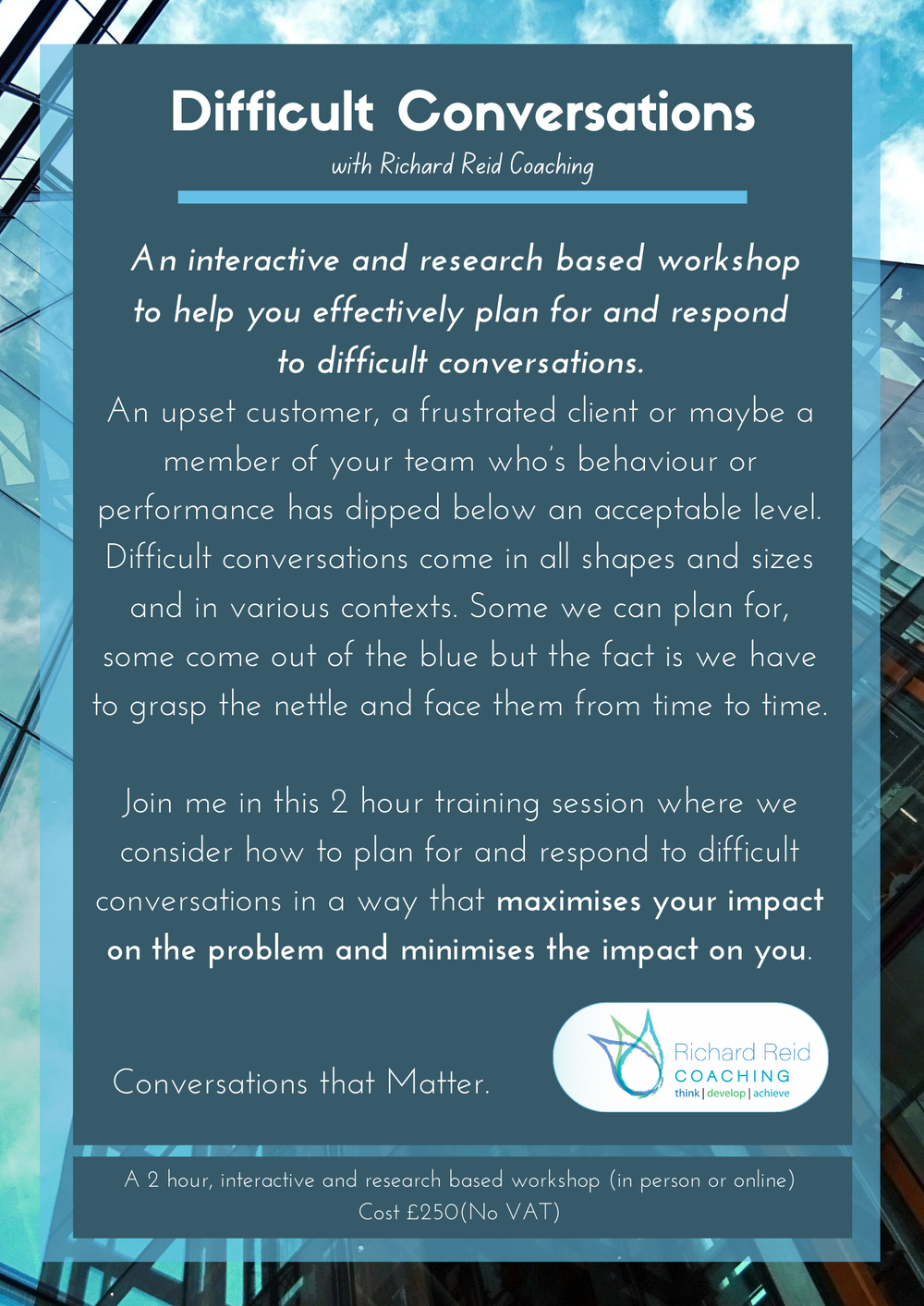 Managing Difficult Conversations — Richard Reid Coaching