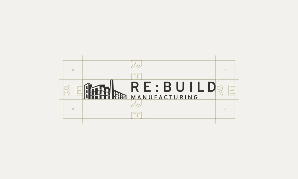 Logo Design & Branding for Re:Build Manufacturing - Wells Design