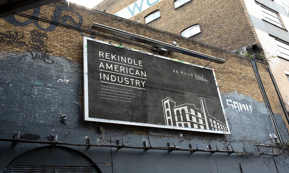 Logo Design & Branding for Re:Build Manufacturing - Wells Design