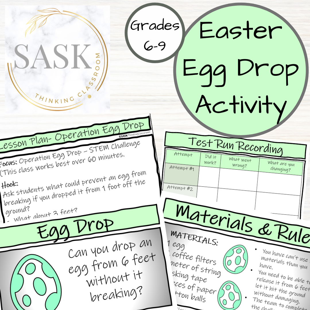 Egg with Parachute STEM Activity — ROXY'S