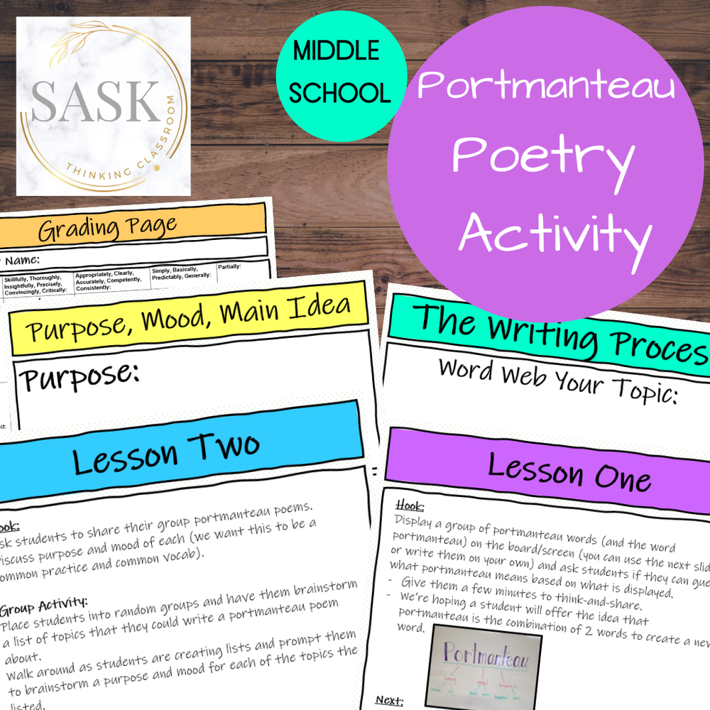 Poetry Activity - Portmanteau — ROXY'S